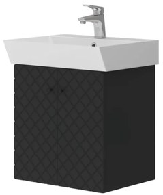 Kingsbath / Lavedo Tessera Black 60 koupelnová skříňka s umyvadlem
