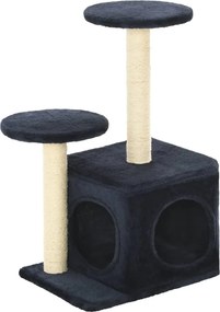Škrabadlo pro kočky se sisalovými sloupky 60 cm tmavě modrá 170521