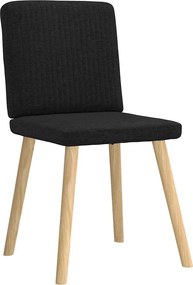 Jídelní židle 4 ks černé textil 3315299