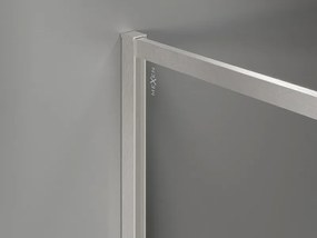 Mexen Kioto-F, sprchová zástěna s rámem 100 x 202 cm, 8 mm čiré sklo, ocelový profil, 800-100-104-97-00