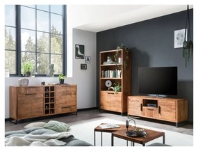Massive home | Příborník z masivu Wild 160 cm - světlý akát