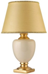 ONLI ONLI - Stolní lampa MOZART 1xE27/22W/230V béžová/zlatá 75 cm OL0007