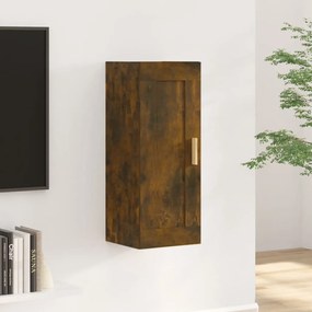 Nástěnná skříňka kouřový dub 35 x 34 x 90 cm kompozitní dřevo