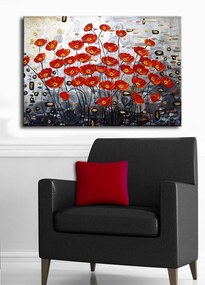 Obraz Poppy 45x70 cm červený