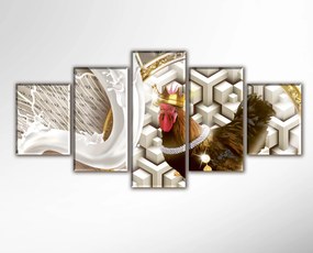 Obraz andělská křídla Rozměry kolekce: pětidílné schody obdélník 150x75 cm