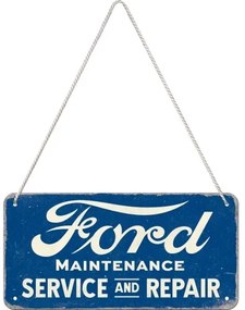 Plechová cedule Ford - Service & Repair, (20 x 10 cm)