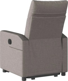 Zvedací polohovací křeslo taupe textil 3324057