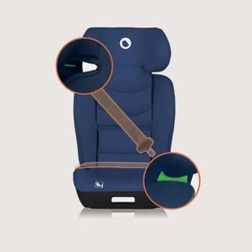 Lionelo - Autosedačka NEAL i-Size 100-150 cm Blue Navy