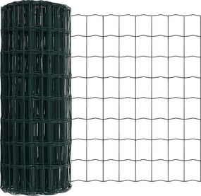 Evropský plot se hroty 50 x 0,4 m Ocel potažená PVC Zelená 3350624