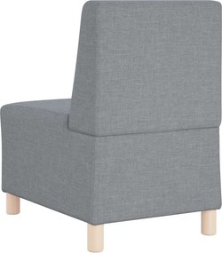Modulová sedačka bez opěradel 2 ks Světle šedá textil 3399748