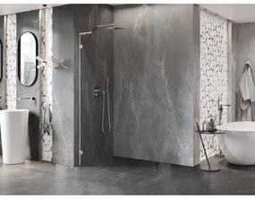 Mexen Lunar L sprchová stěna levá 90 x 200 cm, 8 mm čiré sklo, chromová, 830L-090-000-01-00-L