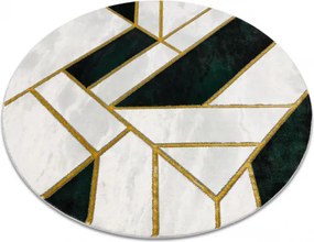 Kusový koberec Emerald 1015 green and gold kruh, 200x200 (priemer) kruh, zelená, obývacia izba, Dywany Łuszczów