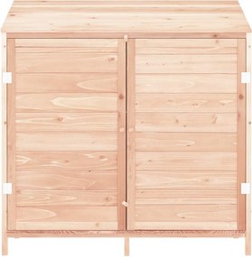 Zahradní kůlna 102 x 52 x 112 cm masivní jedlové dřevo 152182