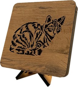 Li-Go "Kočka" lampa 19x19 cm provedení povrchu: dub