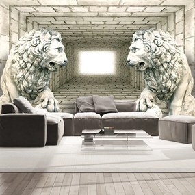 Samolepící tapeta kamenné lvi - Chamber of lions