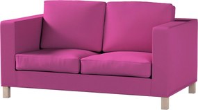 Potah na pohovku IKEA  Karlanda 2-místná, krátký barva růžová látka pletený vzor