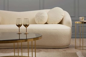 Designová 3-místná sedačka Tanicia 225 cm krémová