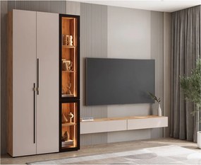Obývací sestava 280 cm dub appalačský / kašmír Space