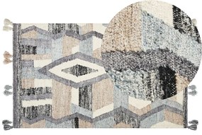 Vlněný kelimový koberec 80 x 150 cm vícebarevný AYGEZARD Beliani