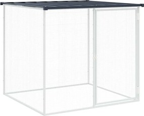 vidaXL Klec pro kuřata se střechou 103 x 98 x 90 cm ocel [172338] Barva: antracitová