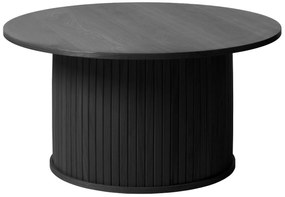 OnaDnes -20% Černý dubový konferenční stolek Unique Furniture Nola 90 cm