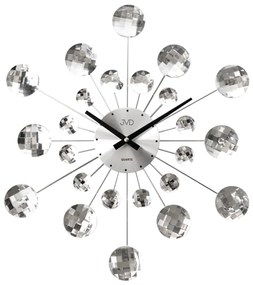 JVD Designové paprskovité skleněné-kovové hodiny JVD HT464.1