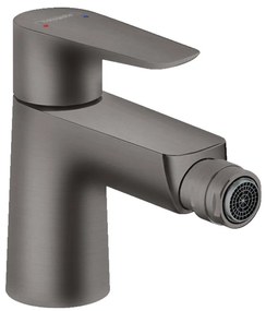 Hansgrohe Talis E, páková bidetová baterie s odtokovou soupravou s táhlem, kartáčovaný černý chrom, HAN-71720340