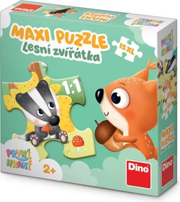 Dino První hraní Lesní zvířátka maxi puzzle 15 dílků