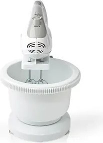 Nedis KAHM110CWT bílá / Ruční mixér / 200 W / 5 rychlostí + turbo / mí