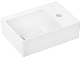 Hansgrohe Xevolos E - Umývátko 36x25 cm, bez přepadu, otvor pro baterii vpravo, SmartClean, bílá 61086450