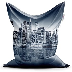 Sablio Sedací vak Classic Noční New York - 200x140 cm