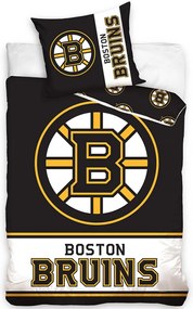 Mikroplyšové ložní povlečení NHL Boston Bruins - 70 x 90 cm + 140 x 200 cm