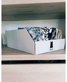 KARTON PAK Úložné boxy na oblečení, organizéry do skříně BÍLÝ KARTON 30x47cm