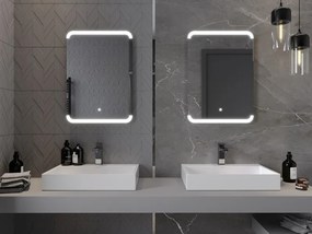 Mexen Nida podsvícené koupelnové zrcadlo 50 x 70 cm, LED 6000K, antifog - 9806-050-070-611-00