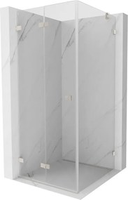 Mexen Lunar-F, skládací sprchový kout levý 95 x 80 cm, 8mm čiré sklo, ocelový profil, 836-095-080-97-00-L
