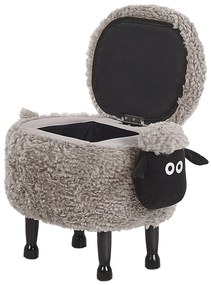 Zvířecí stolička šedá s úložným prostorem SHEEP Beliani