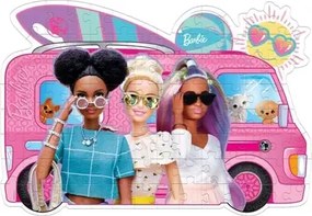 Clementoni Obrysové PUZZLE Barbie na výletě / 104 dílků / od 6 let