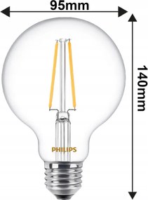 SADA 3 ks. E27 G93 LED žárovka 7W WW 806lm CorePro 2700K