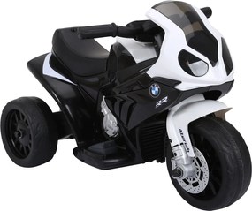 HOMCOM Dětská elektrická motorka BMW S1000RR s hudbou a světlomety, elektrická motorka pro děti 18-36 měsíců, černá | Aosom