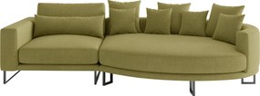 XXXLutz POHOVKA BIG SOFA, textil, olivově zelená Livetastic - Pohovky - 001968009103