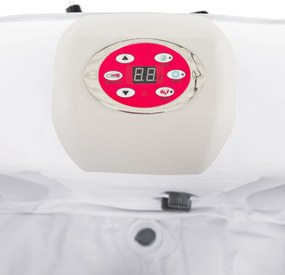Nafukovací vířivka, šedá / bílá, 2-4 os, 600 l, KAMINO NEW TYP 3