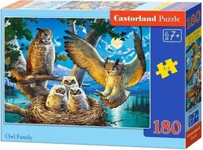 Castorland 018437 Soví rodina / 180 dílků / od 7 let