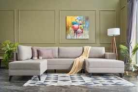Hanah Home Šestimístná pohovka EFSUN krémová 300 cm