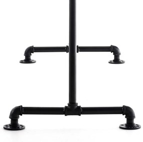 Věšákový stojan Jersey 161760901 - 55x120x150 v industriálním stylu - Černá