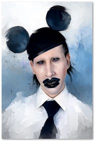 Gario Obraz na plátně Marilyn Manson v klobouku s ušima - Dmitry Belov Rozměry: 40 x 60 cm