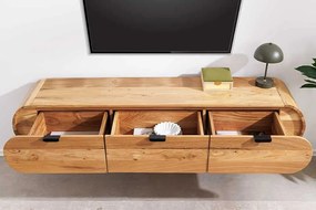 Designový závěsný TV stolek Callison 160 cm akácie