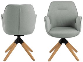 Designová židle Ariella světle šedá - přírodní