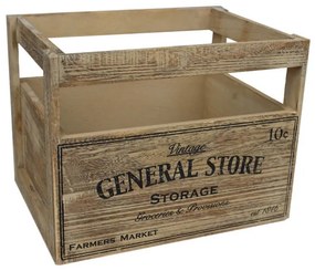 Willow Direct Dřevěná bedýnka General Store malá 30x22x23 cm