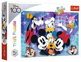 Puzzle Ve světě Disney je zábava 100 dílků 41x27,5cm v krabici 29x20x4cm