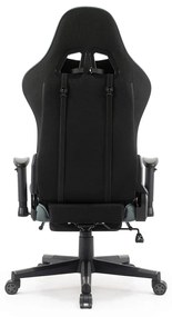 Herní židle k PC Sracer R7 s područkami a podnožkou nosnost 130 kg černá-šedá